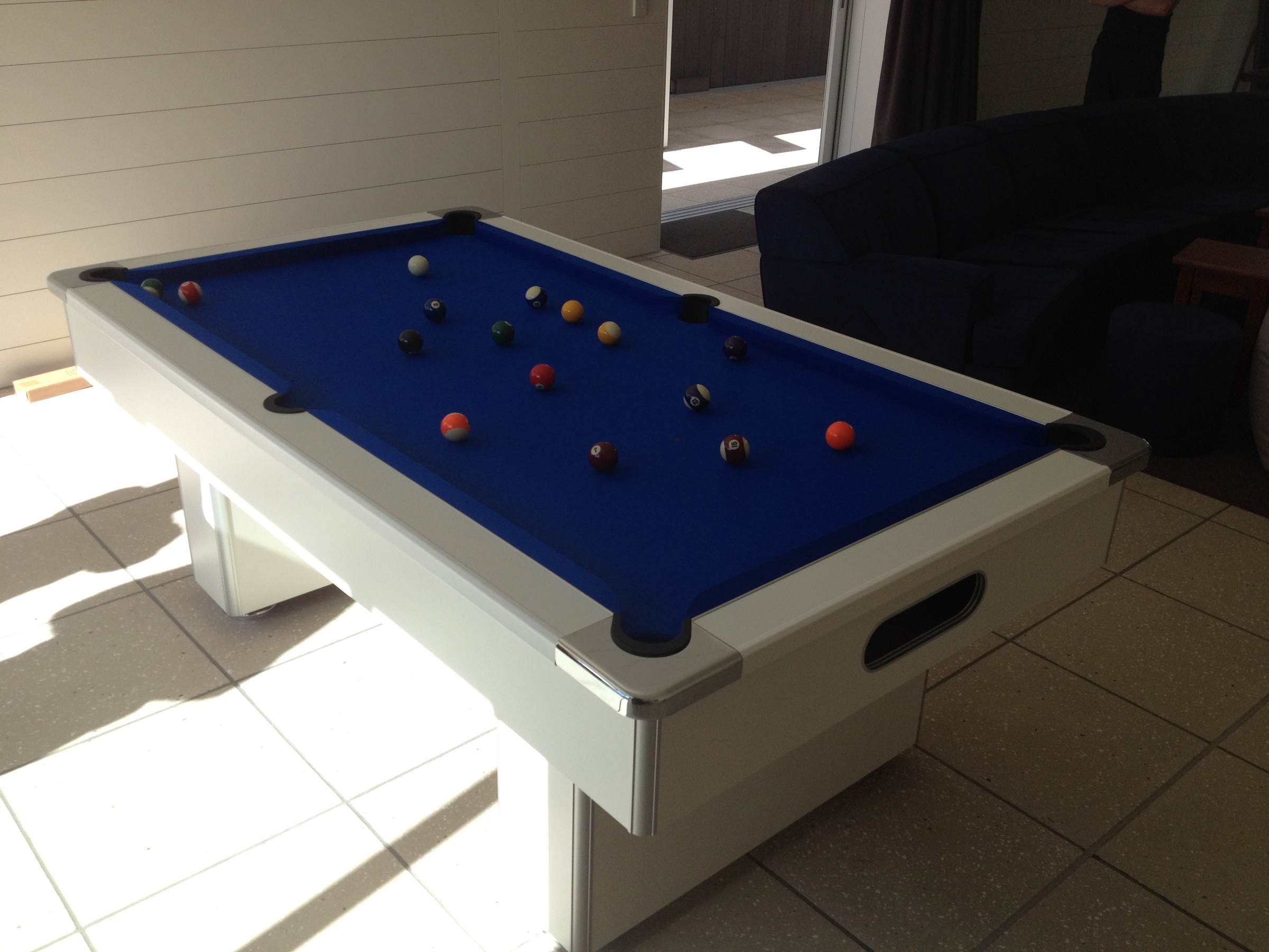 mypooltable | Richmond Pool Table In White and Blue